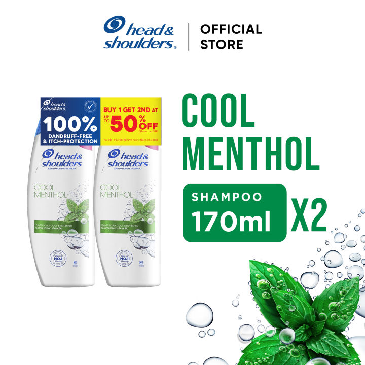 Head & Shoulders Cool Menthol Shampoo 170ML Duo | Lazada PH