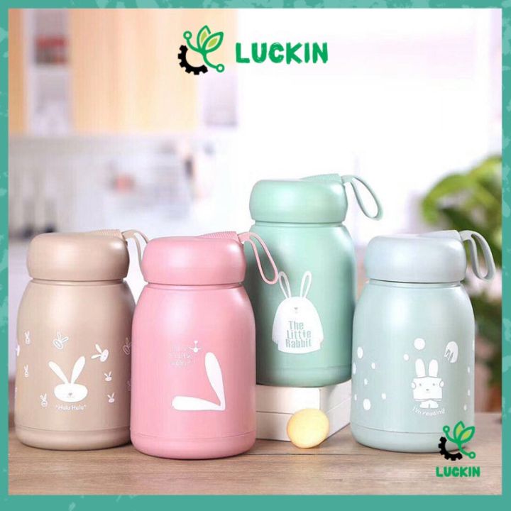 Botol Minum Kaca Bening Termos Nice 320 ML / Botol Kelinci Lucu Lucu ...