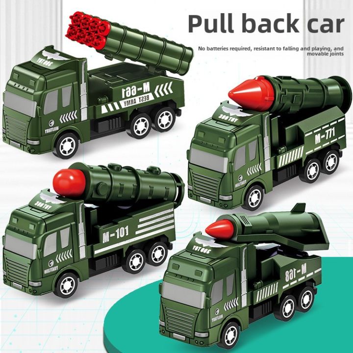 Limited offer！Pull-Back Military Toy Car Set – Miniature Missile Truck ...