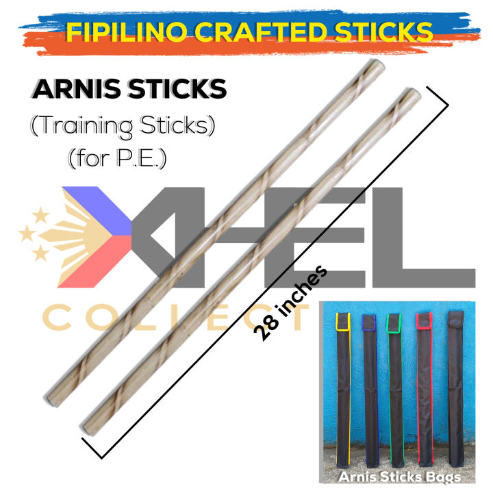 Arnis Sticks with Bag, Rattan, Eskrima, Kali, Training and PE, 28 ...