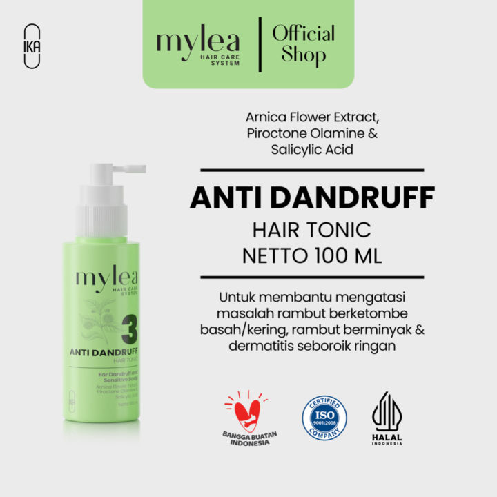 Mylea Hair Tonic Anti Dandruff 100ml with Piroctone Olamine & Arnica ...