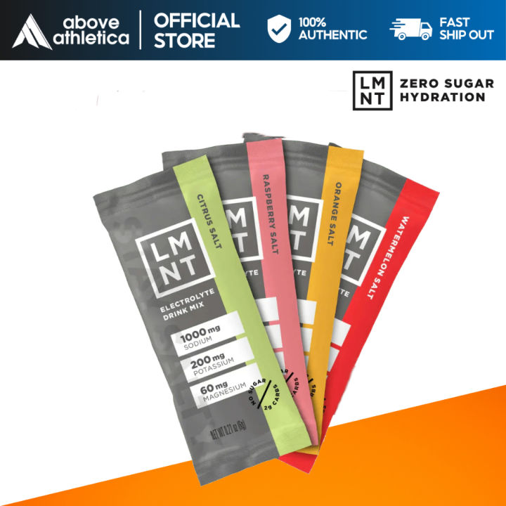 GU LMNT Electrolyte Drink Mix (Sold per Piece) Hydration Powder Packet ...