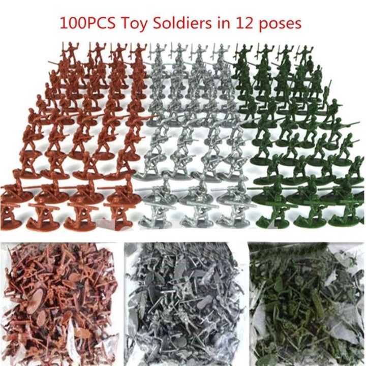 TI9P Boy Gift Turret Aircraft Children 12 Poses Plastic Soldiers Toy ...