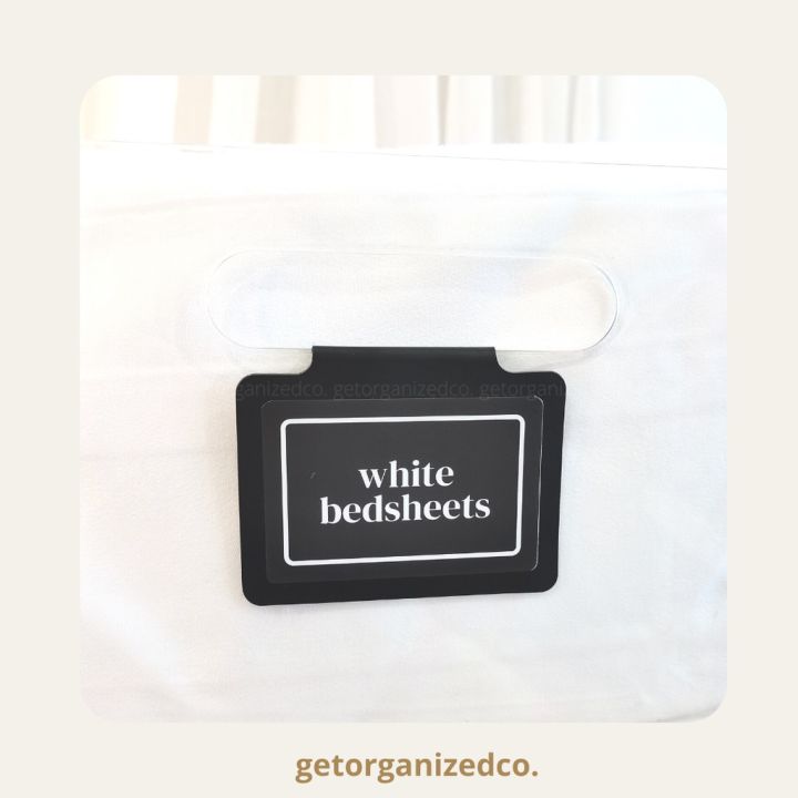 Organizer Label Clips for Baskets, Storage Bins and Conner Hanging Clip ...