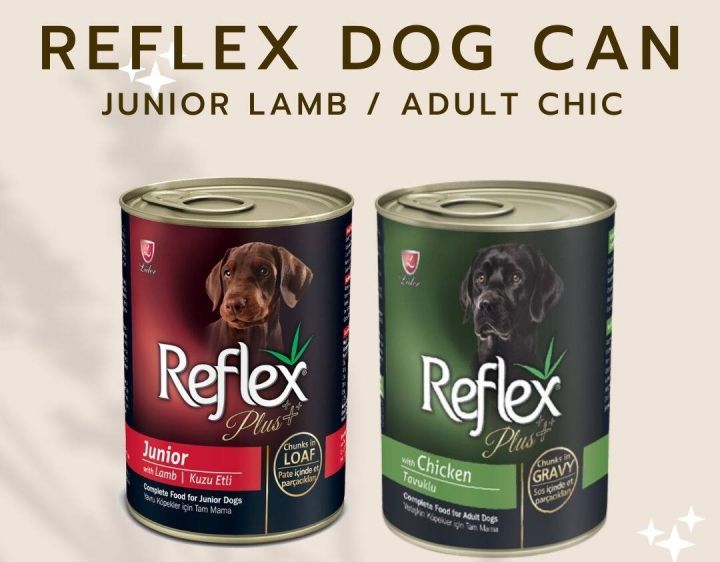 Reflex Plus Dog Canned 400g (Chicken / Lamb) | Lazada