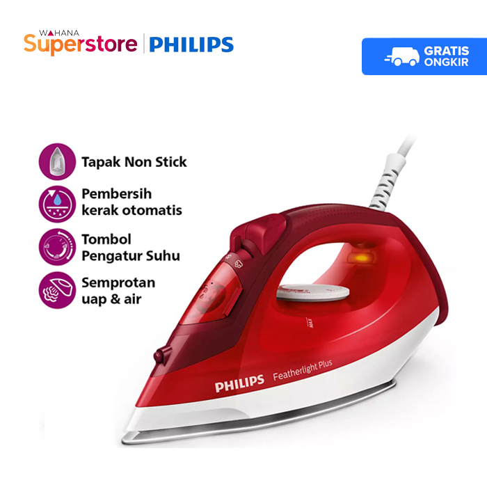 Philips Setrika Steam - GC1424/45 | Lazada Indonesia