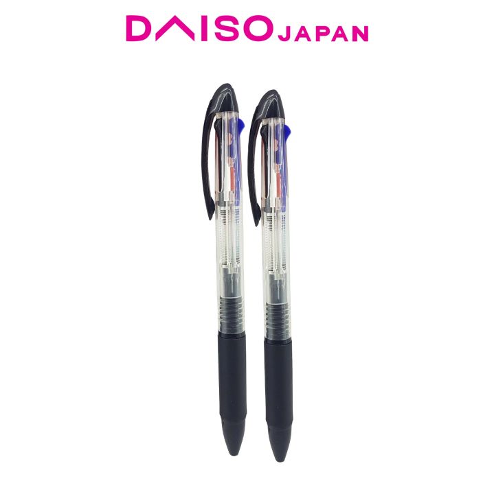 Daiso 3-color Ballpoint Pens (0.5mm, 2 pieces) | Lazada PH