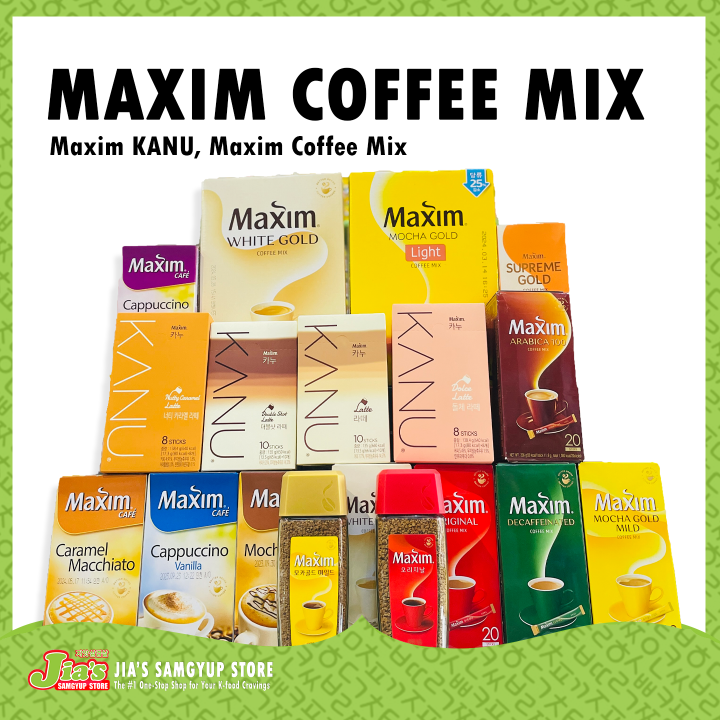 [KOREAN COFFEE] JSMS Maxim Instant Coffee Mix - KANU - 100's Sticks ...