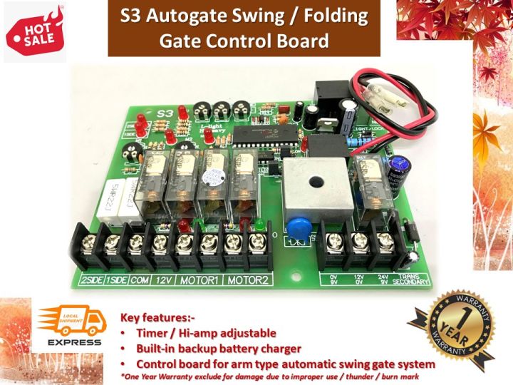 S3 Control Board PCB Panel For Autogate Swing / Folding Gate | Lazada