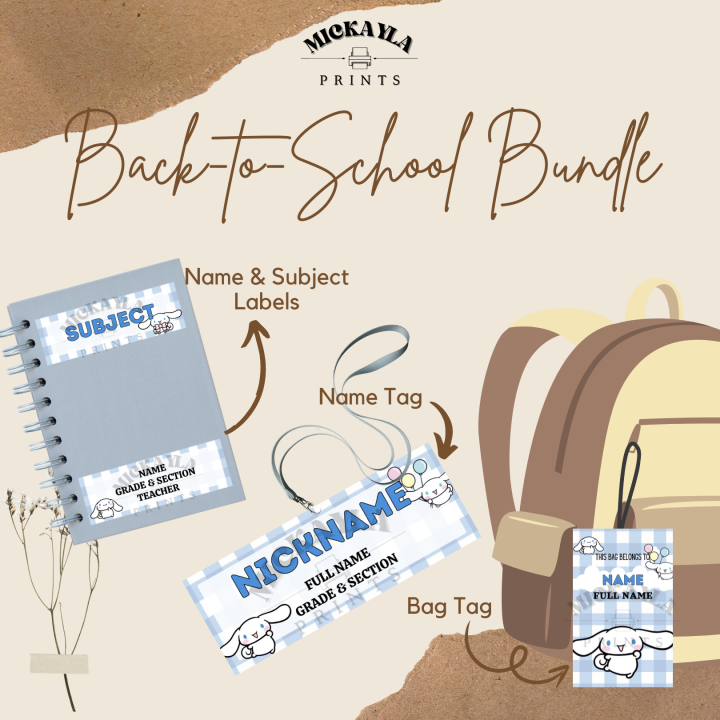 *ROBLOX, MINECRAFT, CODM, VALORANT* Personalized Back-to-School Bundle ...