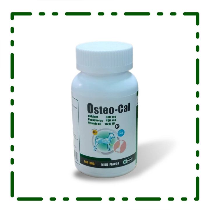 Osteo-Cal ผลิตภัณฑ์เสริมอาหาร Calcium 600 mg สำหรับสุนัข 25 Tabs ...