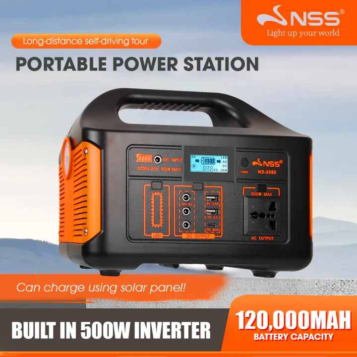 NSS solar portable generator 500W 120000Mah large capacity 220V Home ...
