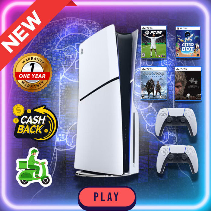 SONY PlayStation 5 / PS5 Console Disc Two DualSense / Slim 1TB (SI ...