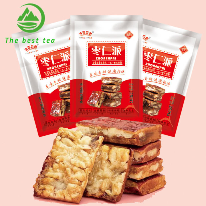 新疆特产 红枣仁派500g Jujube pie Red dates with walnuts Vacuum small packaging ...