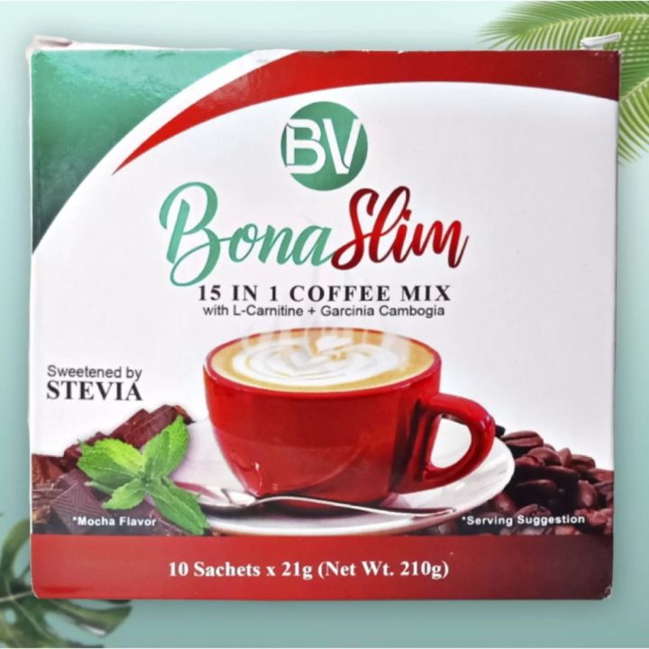 BONA SLIM 15 in 1 Coffee Mix ( BUY 1 TAKE 1 ) ( 2 BOXES ) ( 20 Sachets ...