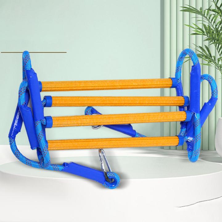 Serenable Fire Escape Ladder Rope Fire Evacuation Ladder Sturdy with ...