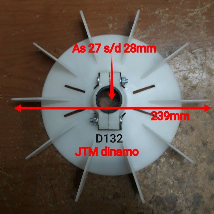 D132-KIPAS DINAMO-KIPAS MOTOR-EXTERNAL FAN - LAZHASAN SHOP | Lazada Indonesia