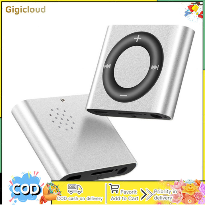 Mini MP3 Music Player Metal Audio Player Built-in Speaker Headphones Tf ...