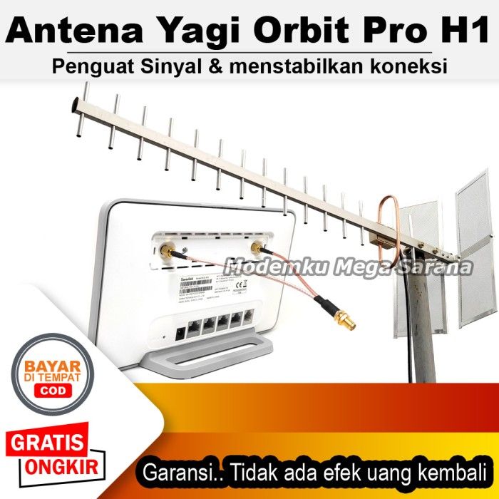 Antena Penguat Sinyal Telkomsel Orbit Pro H1 Modem Yagi Extreme 3 ... Antena Penguat Sinyal Telkomsel Orbit Pro H1 Modem Yagi Extreme 3 ...