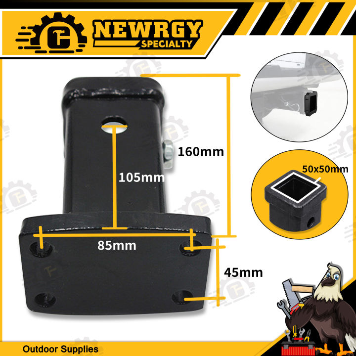 Trailer Tow Hitch Receiver Adapter Reducer Sleeve Convertor for Bike ...