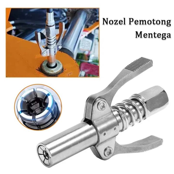 Alat Grease Gemuk Nosel Gemuk Alat Grease Coupler Duty Kunci Ganda ...