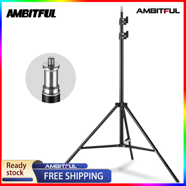 2M 1/4 Screw Light Stand Photo Studio Softbox Video Flash Umbrellas ...
