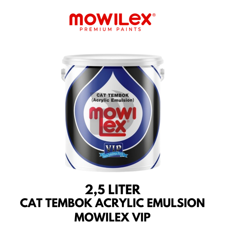 Cat Tembok Acrylic Emulsion Mowilex VIP Galon 2,5 Liter | Lazada Indonesia