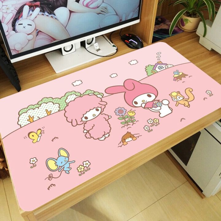 Cute Pink My Melody Mousepad Keyboard Pad Work Mice Mat（20cmx25cm ...