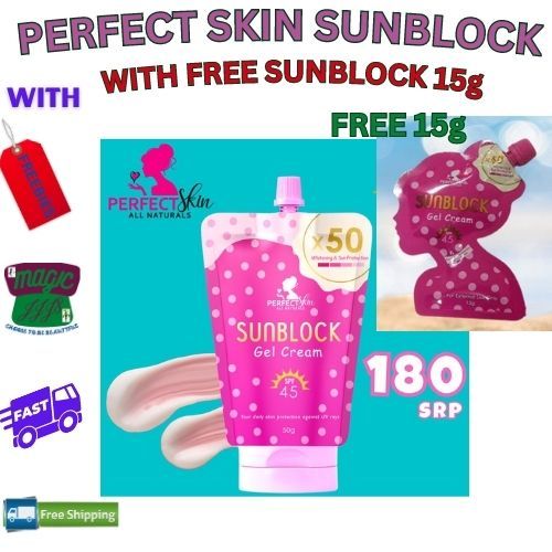 Perfect Skin Sunblock Gel Cream SPF45 50g | Lazada PH