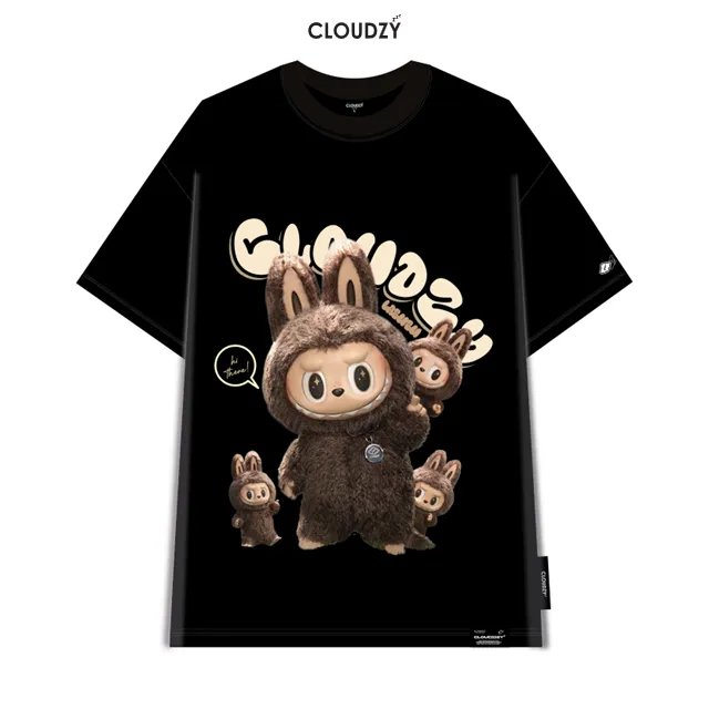 Áo thun nữ nam localbrand CLOUDZY unisex tay lỡ phông form rộng teen cổ ...