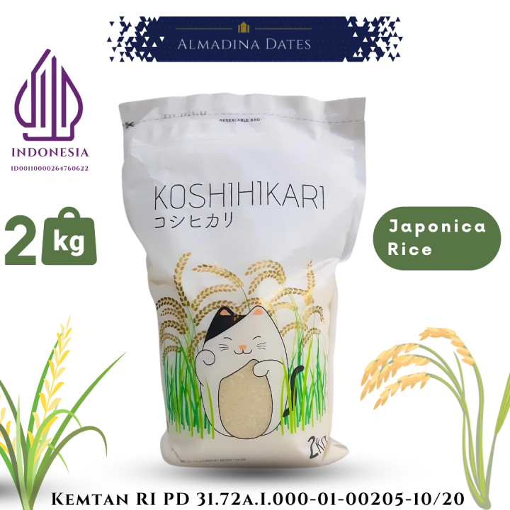 Beras Japonica|Beras Jepang Koshihikari 2kg | Lazada Indonesia