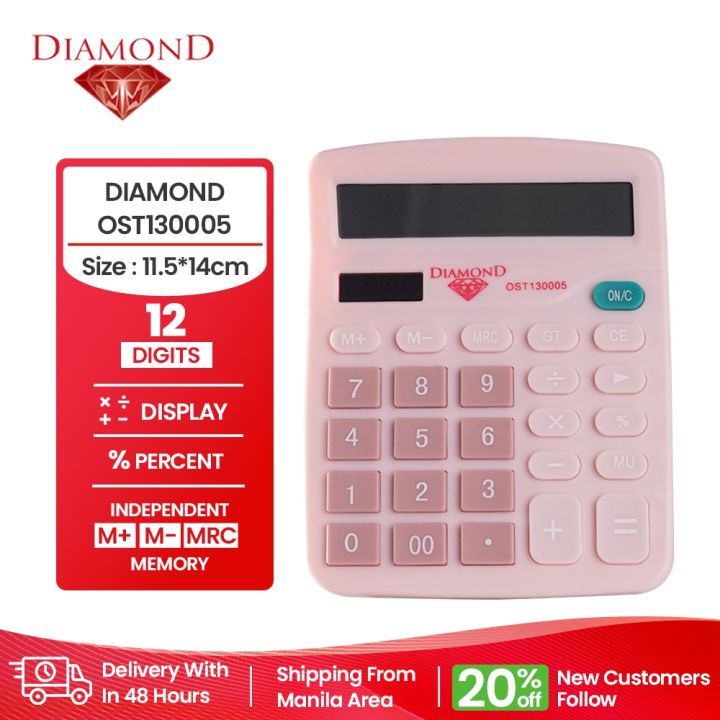 OST130005 DIAMOND CALCULATOR 829335 school supplier | Lazada PH