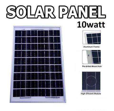 Solar Panel Tenaga Surya Papan Panel 10W Polycrystalline Papan Solar ...