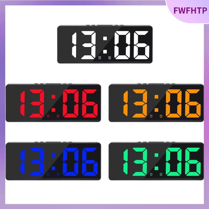 FWFHTP Creative Backlight Number Clock Temperature Calendar Electronic ...