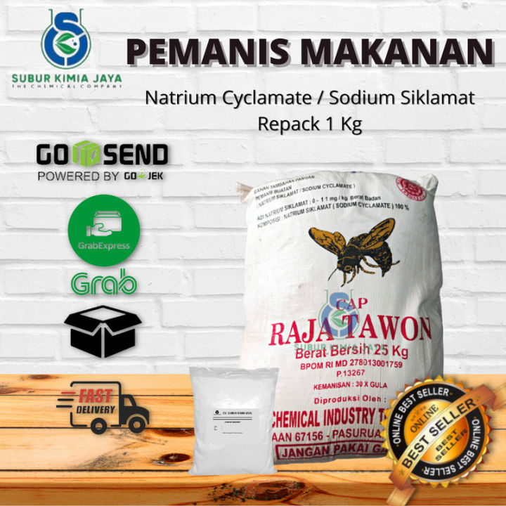 Sodium Siklamat / Natrium Siklamat / Pemanis Buatan Cap Raja Tawon 1KG ...