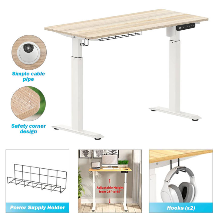 Electric Ascend Height Adjustable Desk 120x60cm and 140x60cm Stand ...