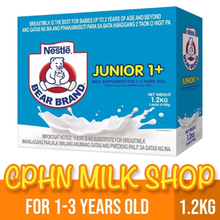 BEAR BRAND Junior 1.2kg 1-3 Years Old Milk Supplement | Lazada PH