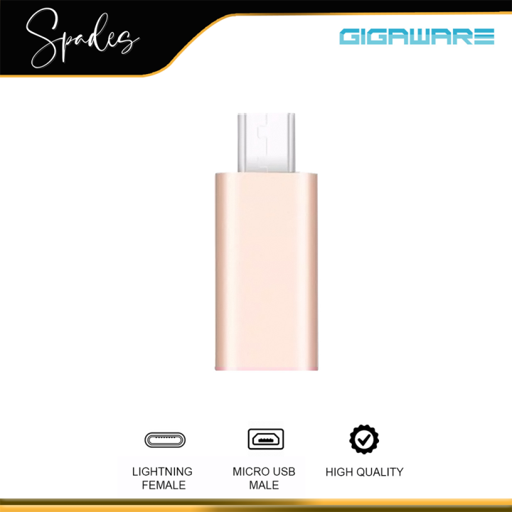 Gigaware Lightning Female to Micro USB Male Adapter | Lazada PH