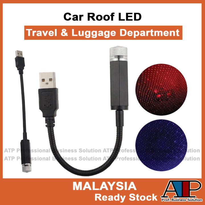 Mini LED Car Roof Star Night Light Projector Atmosphere Galaxy Lamp USB ...