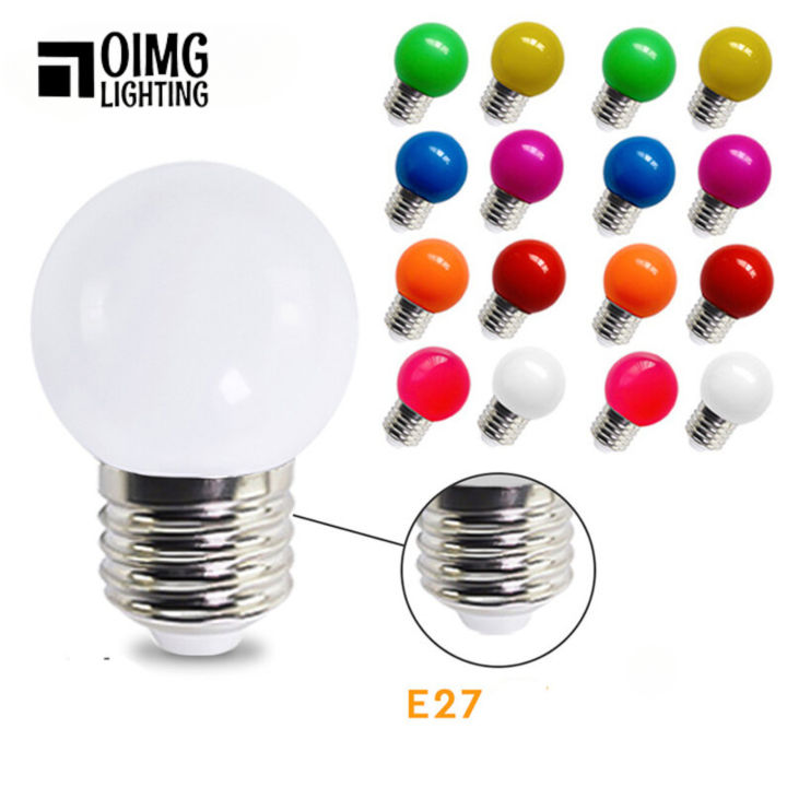 LED G45 1 Watt PING PONG Bulb Lampu Raya Bulb Color Light Bulb E27 Base ...