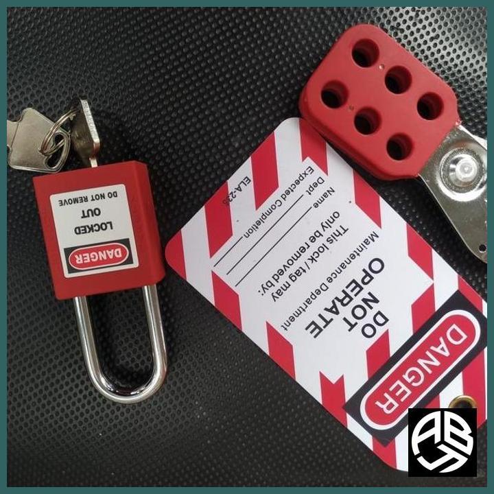 LOTO KIT WITH HASPS, LOTO TAGS, RED SAFETY PADLOCKS - ABINAYA7 | Lazada ...