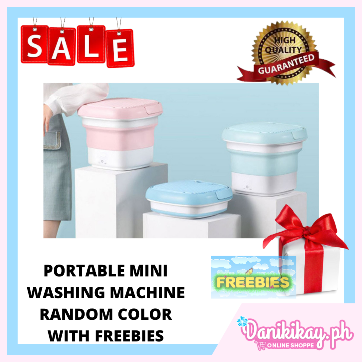 DANIKIKAY.PH PORTABLE MINI WASHING MACHINE with laundry sachet Fold ...