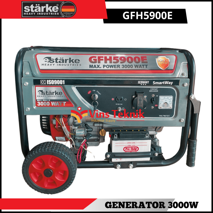 Mesin Genset Bensin 3000watt Generator Set GFH 5900 E STARKE GFH5900E ...