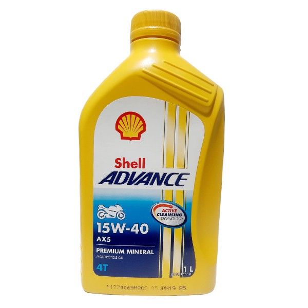 Shell Advance AX5 Motorcycle Oil 15W 40 1 Liter (1pc) | Lazada PH