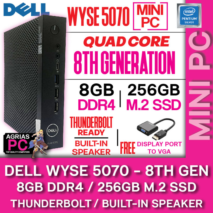 DELL MINI PC WYSE 5070: Quad-Core 8th Generation, DDR4 RAM, M.2 SSD ...