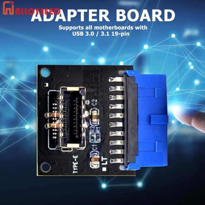 USB 3.0 19-Pin Internal Header to USB 3.1 / 3.2 Type C Key A 20-Pin ...