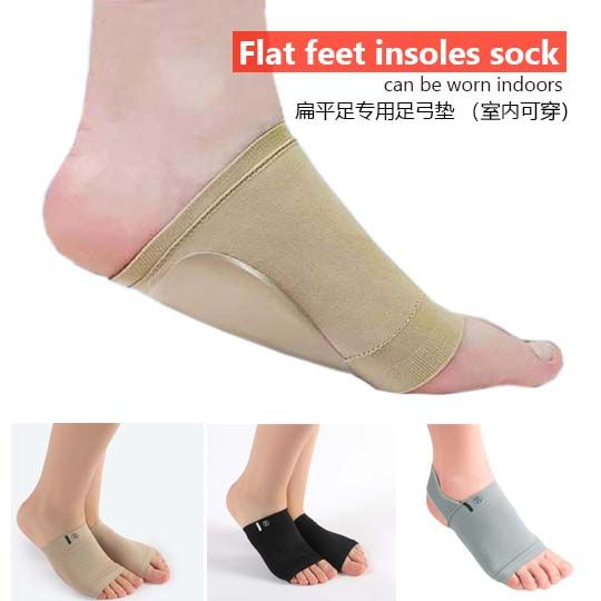 Flat feet insoles sock (Arch Support) for Plantar fasciitis, foot corns ...
