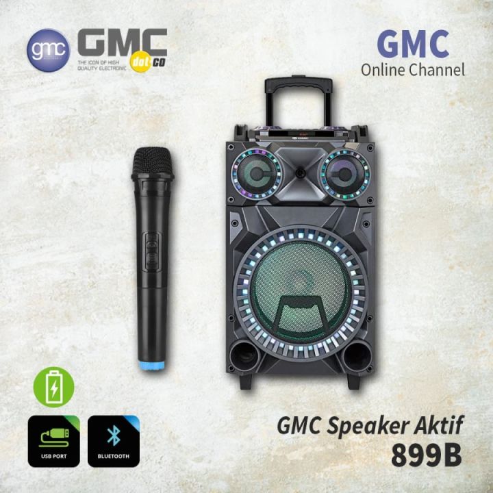 SPEAKER MEETING PORTABLE GMC 899B / 899 B BLUETOOTH | Lazada Indonesia
