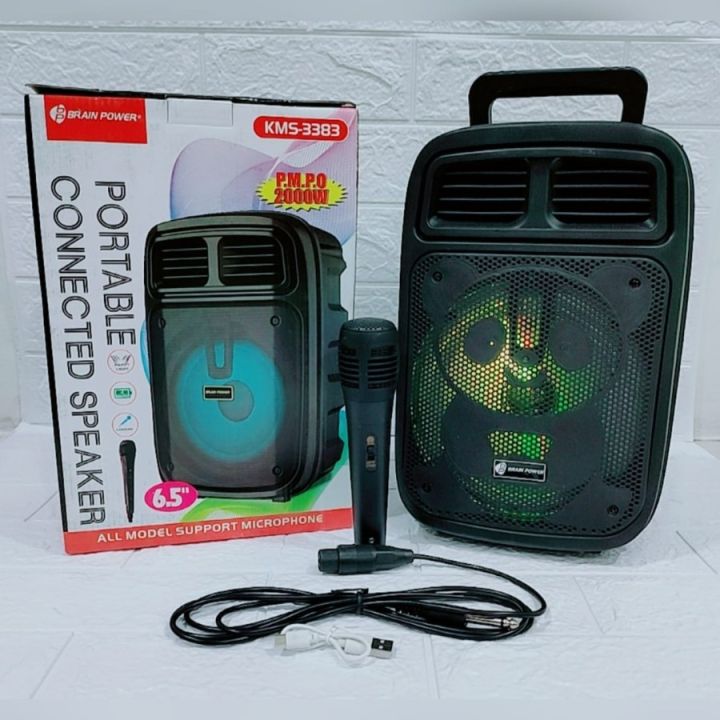 Wireless Speaker LED KIMISO 3383 Plus Mic Speaker Bluetooth LED KIMISO ...