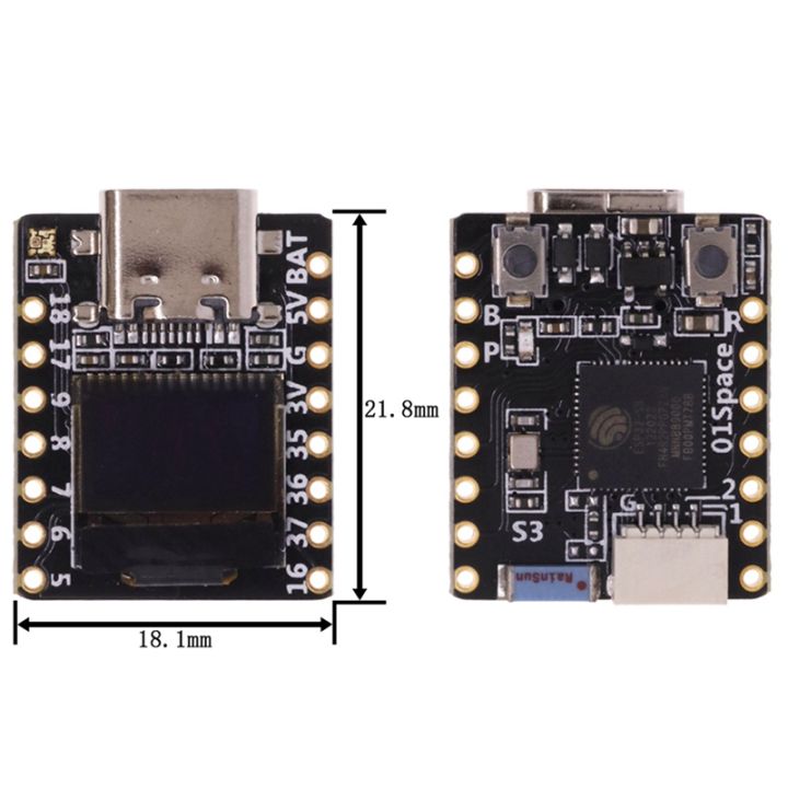 ESP32 S3 Development Board with 0.42 Inch OLED LCD RISC-V WiFi Bluetooth Supports for and ...